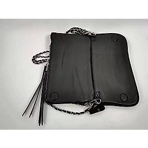 Meboer Women's Casual Leather Chain Crossbody Shoulder Bag Party Clutch Bag, Black