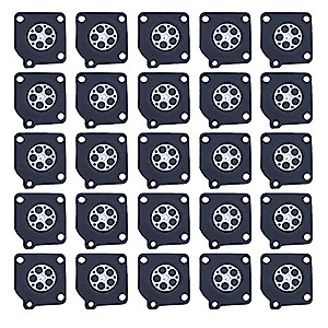 Adefol A015006 Carburetor Metering Diaphragm 25 pcs Replacment parts for ZAMA C1-M2B C1S-E1 C1S-E2 C1S-H4A C1S-H4B C1S-H4C C1S-H8 C1S-H8A C1S-K1D C1S-S3 Garden Power Tools
