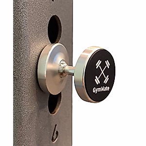 Gym Mate Dual Magnetic Phone Mount & Holder. Attaches magnetically to Metal Surface. Shoot Hands-Free Videos While Working Out. Strong Joints and Magnets. Compact Size.