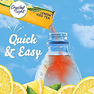 Crystal Light Lemon Iced Tea Powdered Drink Mix - Pack of 2 (20 Packets in total)