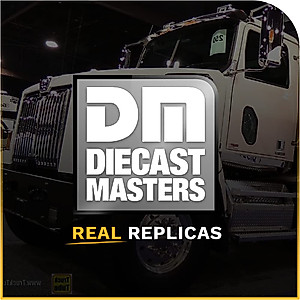 Diecast Masters Western Star 4700 SB Dump Truck - White | Real Truck Specifications, Tandem with Lift Axle and Dump | 1:50 Scale Model Semi Trucks | Diecast Model 71034