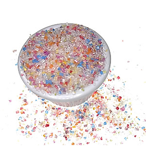 Snowy River Pride Mix Cocktail Sugar - Kosher Rainbow Cocktail Rimmer and Coffee Rimmer (4 Ounce Bag)