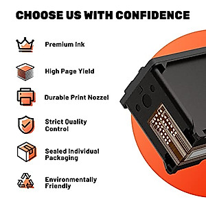 COCCINK 260XL 261XL Remanufactured Ink Cartridge Replacement for Canon PG-260 CL-261 XL Compatible to PIXMA TS5320 TS6420 TR7020 All in One Wireless Printer High Yield (1 Black 1 Tri-Color) Combo Pack