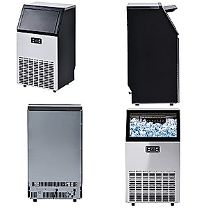 Ice Makers Countertop,Commercial Ice Maker,Ice Maker,Countertop Ice Maker,100LBS, Auto-Clean Built-in Automatic Water Inlet with Scoop 2-7 Days delivery Shipped from US Warehouse