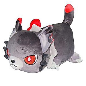 Wolf Dog Cat Stuffed Mee-Meow Animal Plush,Cat Food Plushies Cat, Cute Anime Cartoon Cat Stuffed Animal Figure Toy Plush Pillow Gift for Kids and Festival Gift