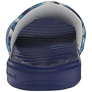 Under Armour Boys' Ansa Graphic Fixed Strap, (106) White/Sonar Blue/Sonar Blue, 5, US