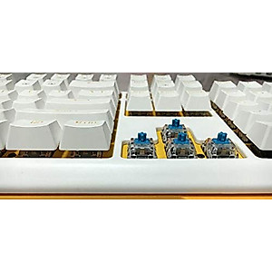 Kailh Switch of Mechanical Gaming Keyboard, 3-pin Key Switch-Gauteron and Cherry MX Equivalent Mechanical Gaming Keyboard DIY (Blue, 65 pcs)