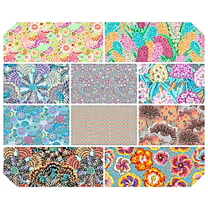Kaffe Fassett Collective August 2023 Pastel 10 Fat Quarters FreeSpirit