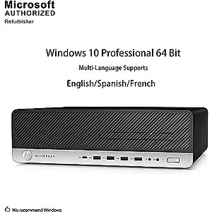 HP EliteDesk 800 G3 Small Form Factor PC (with RGB Keyboard), Intel i7 6700 up to 4.0 GHz, 32GB DDR4, 1TB SSD, 500GB HDD, 4K Support, WiFi, BT, DP, Win 10 Pro (Renewed)