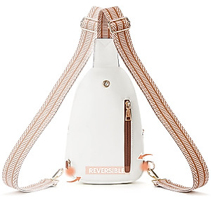 BOSTANTEN Small Sling Bag for Women Leather Crossbody Bags Fanny Pack Chest Bag for Travel, Beige