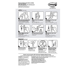 Command Medium Designer Hooks, Brushed Nickel, 1-Hook, 2-Strips, Decorate Damage-Free