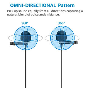 BOYA Dual Lavalier Lightning Microphone for iOS iPhone 11 Vlog, 20 ft/6m BY-M2D Dual-Head Lapel Universal Mic with Lightning Plug Adapter for iPhone 11 10 X 8 7 MAC YouTube Video Facebook Live