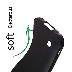 Case for TCL 10 SE, KJYF Black Shockproof Bumper Cover, 360° Drop Protection Case Full Body Ultra-Thin Soft Silicone Cover + Case for TCL 10 SE Case 6.52 Inch - WMA13