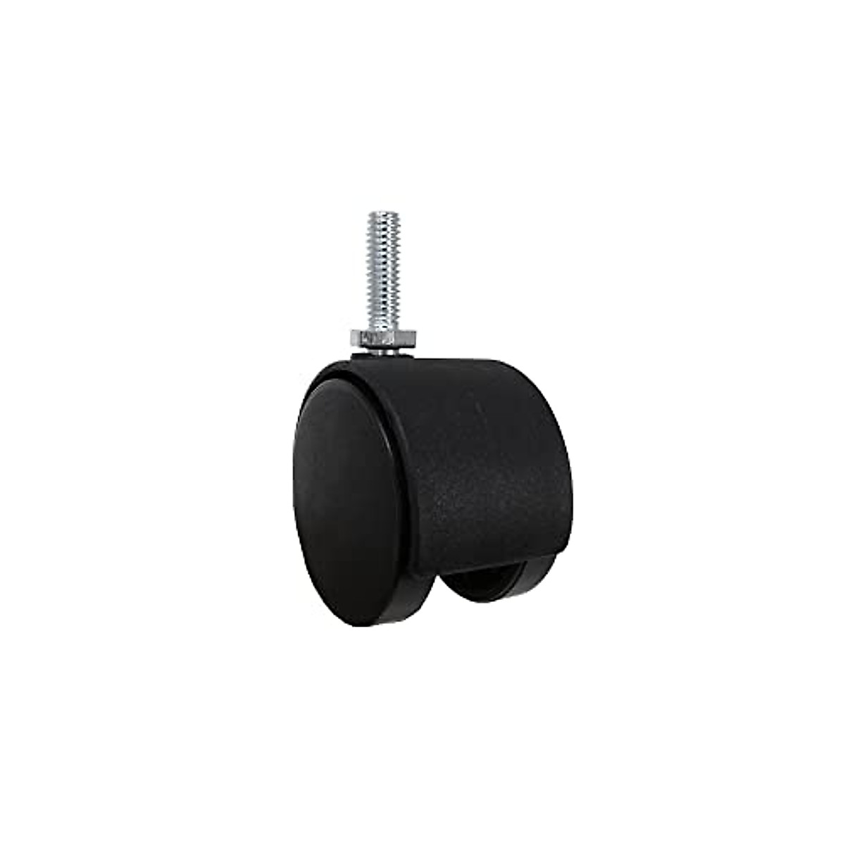 Shepherd Hardware 9733 2-Inch Office Chair Caster, Twin Wheel, 5/16-Inch Threaded Stem Diameter, 75-lb Load Capacity,Black