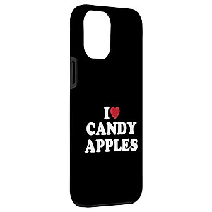 iPhone 14 Pro Max I Love Candy Apples, I Heart Candy Apples Case