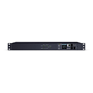CyberPower PDU44002 Switched ATS PDU, 100-120V, 20A (Derated to 16A), 10 Outlets, 1U Rackmount