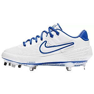 Nike Women's Zoom Hyperdiamond 3 Elite CS Softball Cleat (10, White/Game Royal-White)