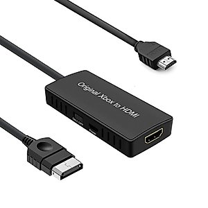 HD Link Cable for Original Xbox Original Xbox HDMI Converter Automatically Detects and Converts YPbPr Component Signal to 480i/720p Output（100% Improved Picture Quality）