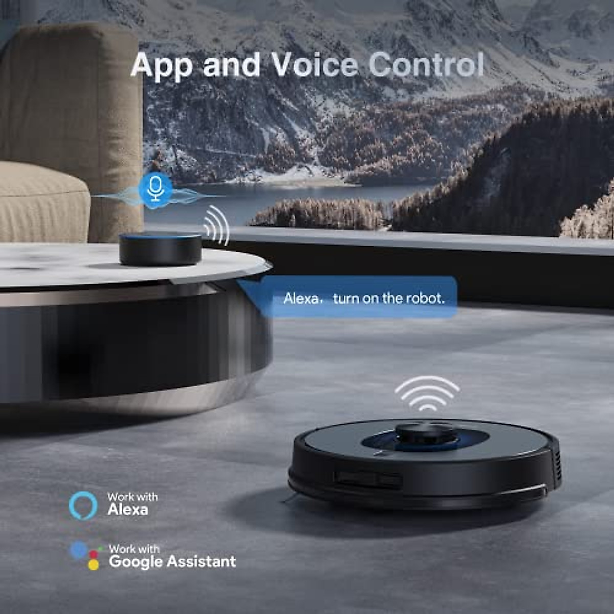 Shellbot Robot Vacuum and Mop Combo, 4000Pa Suction 5200 mAh 2 in 1 Mopping Robotic Vacuum Cleaner with Lidar Navigation, WiFi/App/Alexa, Self-Charging, Ideal for Hard Floor, Pet Hair and Carpet