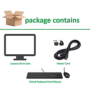 Lenovo ThinkCentre M810z All in One Desktop Computer PC, Intel Core i3-6100 3.70 GHz Processor, 8GB Ram, 256GB SSD, WiFi & Bluetooth, Keyboard Mouse, Win 10 Professional (Renewed)