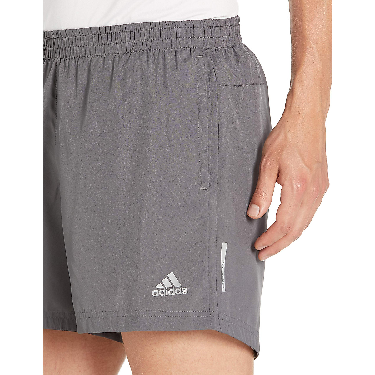 adidas men's Run It Short, Grey, X-Small