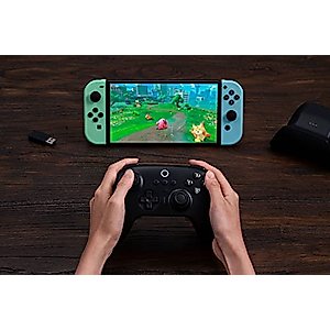 8Bitdo Ultimate Bluetooth Controller with Charging Dock for Switch and Windows, Black