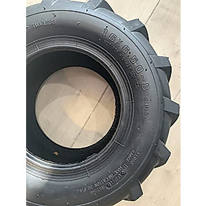 2 NEW HORSESHOE 16x6.50-8 Super Lug Pattern w/18 Pairs of Herring Bone for Ditch Witch Trencher AG Farm Tractor Ridding Lawn Mower Tires Tubeless 16 650 8 ATV1 T148 166508