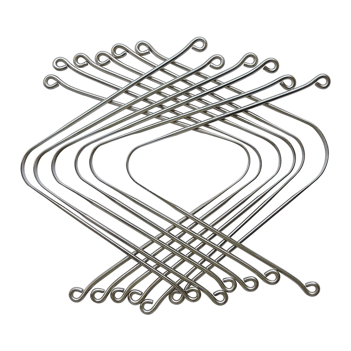 High Grade Stainless Steel Tongue Cleaner, Set of 12, for Bad Breath Treatment Naturally