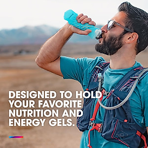 HydraPak Softflask 250ml - Collapsible Trail Running Vest Soft Nutrition Flask Bottle - (250 ml/8 oz)