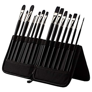 Creative Mark Folding Long Handle Paintbrush Storage Easel & Traveling Case - Artist Paintbrush Carrying Case & Artist Easel For Long Handle Paintbrushes Up To 13" Long - [Long Handle Easel & Case]