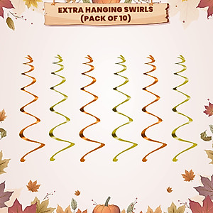 KatchOn, Thanksgiving Turkey Balloons - Large 22 Inch, Pack of 6 | Fall Swirls for Fall Decorations Classroom - Pack of 30, No DIY | Thanksgiving Decorations for Office, Fall Decor