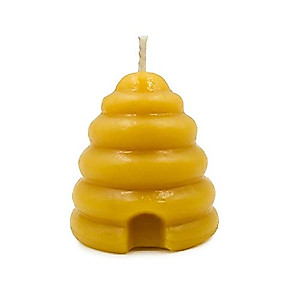 Pure Beeswax Beehive Candle Set - Shaped Votive Candles with a Natural, Light Honey Scent - Eco Friendly Home Decor, Gifts, Favors - Hand Poured in The USA by Alternative Imagination (Pack of 4)