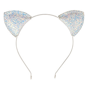 Ears Headband Glitter Cat Ears Cat Ears Cute Cat Ears Glitter Hair Bands Cat Ears Headband for Daily Wearing and Party Decorations,One Size,Pack of 5