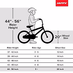 Huffy Upshot 12/16/20 Inch Boy's Bike for Kids, Multiple Color Options Available, Removable Training Wheels, BMX Design, Designed for Growth, Durable Construction, Quick Connect Assembly