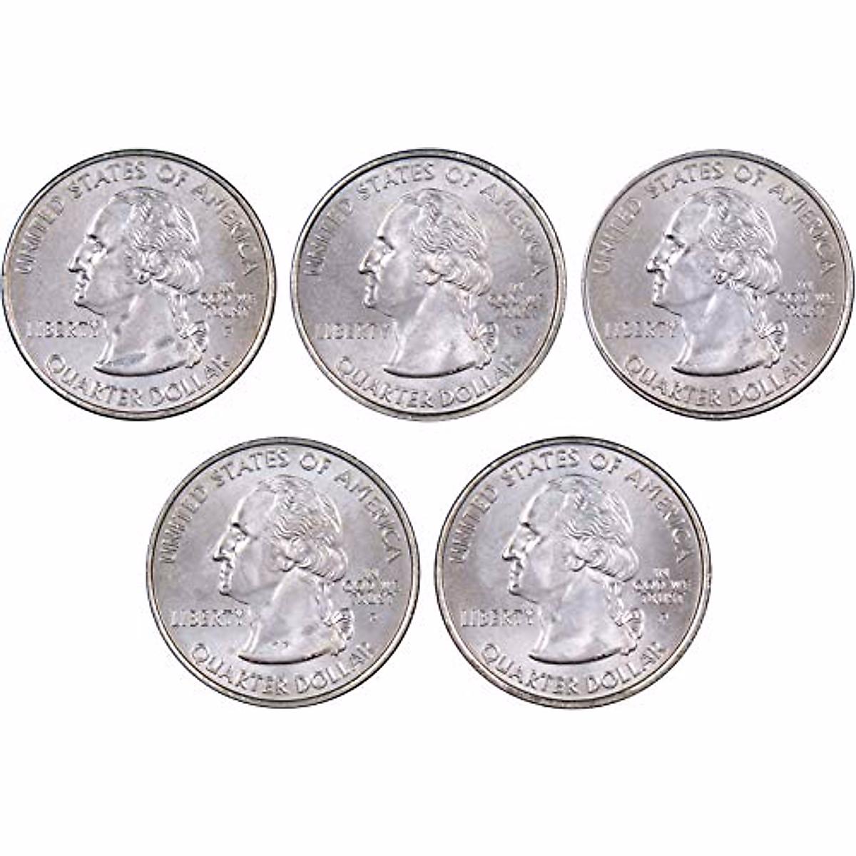 2006 P State Quarter 5 Coin Set BU Uncirculated Mint State 25c Collectible