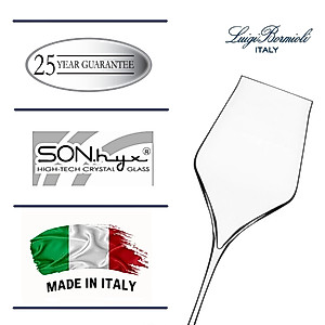 Luigi Bormioli Supremo Bordeaux Stemglasses (Set of 2), 18.5 oz, Clear