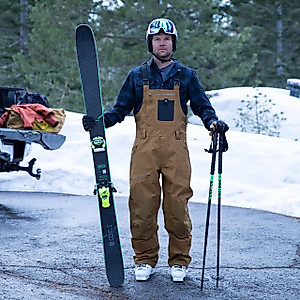 Flylow Men's Baker Bib Waterproof Breathable Ski and Snowboard Pants - Rye - Medium