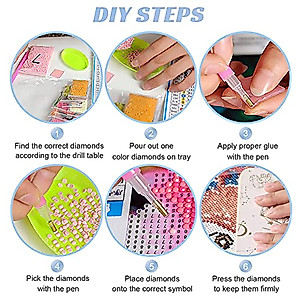 Hyporeak Diamond Painting Kits for Adults,Diamond Art Kit,5D Diamond Painting Kit Full Drill Round for Gift,Wall Decor,Relaxing(12x16)