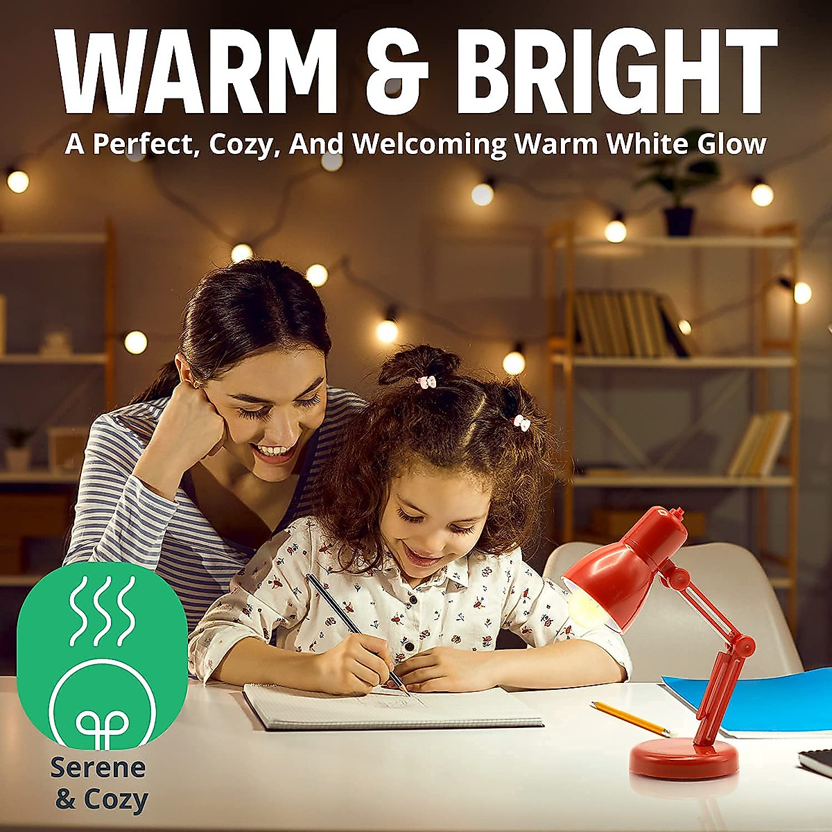 Sterl Lighting G16.5 E12 Candelabra Bulbs - 25W, 120V, for Scentsy Warmers, Incandescent, 2700K Warm White, Clear, 170Lm - 4 Pack