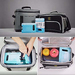 519 Fitness Meal Prep Backpack,Insulated Cooler Lunch Backpack with Computer Compartment,Hiking Picnic Cooler Rucksack For Men and Women,3 Meal Containers,2 Ice Packs and Protein Shaker(black)