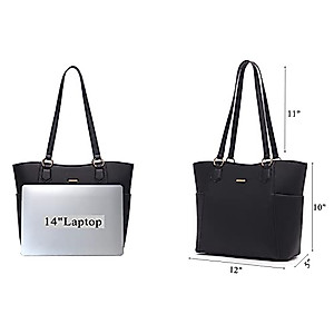 Tote Handbags for Women Purse and Wallet Set Large Shoulder Bags Crossbody Purses Satchel Black