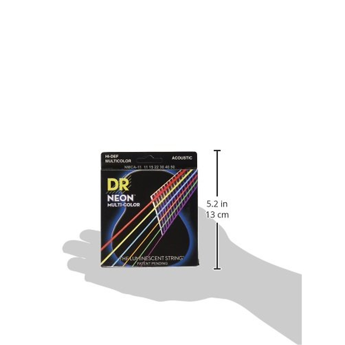 DR Strings HI-DEF NEON Acoustic Guitar Strings (NMCA-11)
