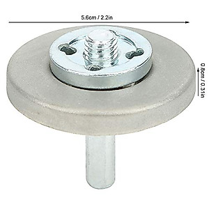 Leftwei Grinding Wheel, 5.6cm Diameter Grinding Disc Multifunctional Grinding Stone Grinding Sharpening Stone, High Speeds High Hardness for Home Use Planing Tool Drill Scissor Kitchen(800 mesh)