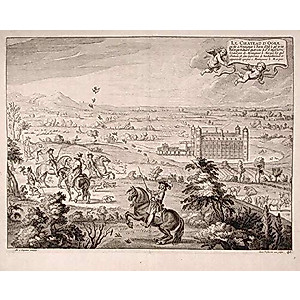 Le Chateau D'Ogle, qui fut α Monseigneur le Baron d'Ogle le quel fut fait Baron par Edouard quatrieme Roi d'Angletrre Grand-pere de Monseigneur le Marquis. Le quell Chateau eft dans la province de Northumberland, et appartient apresent α Monseigneur le Ma