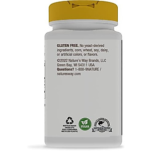 Nature's Way L-Theanine, Stress Support*, Promotes Relaxation*, 200 mg Potency, 180 Vegetarian Capsules