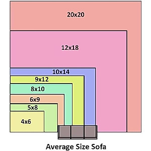 Laxmi Exports Natural Jute Wave Scalloped Rug Bohemian Rug Decor Rug Handwoven Rug Custom Rug Decorative Rug (White-9x11 Ft)