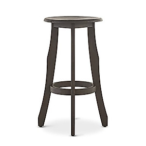 Christopher Knight Home Pike Outdoor Acacia Wood Barstools, 2-Pcs Set, Dark Grey Finish