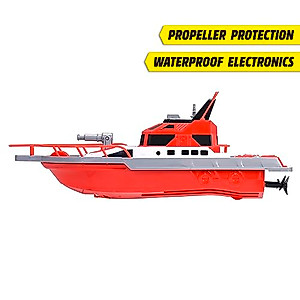 DICKIE TOYS - 15" RC Rescue Boat with Working Water Pump