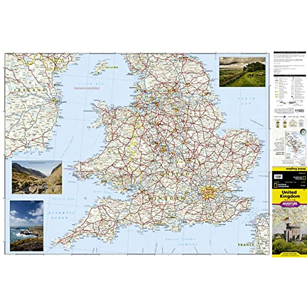 United Kingdom Map (National Geographic Adventure Map, 3325)