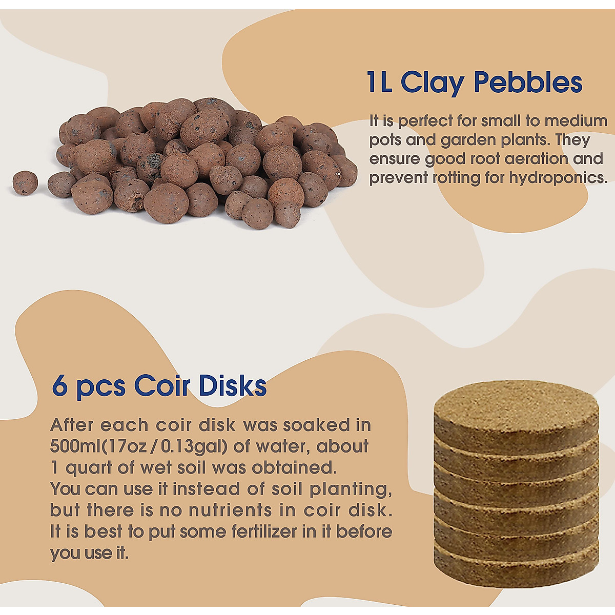 Kubvici 2 Pack 8 inch Planters